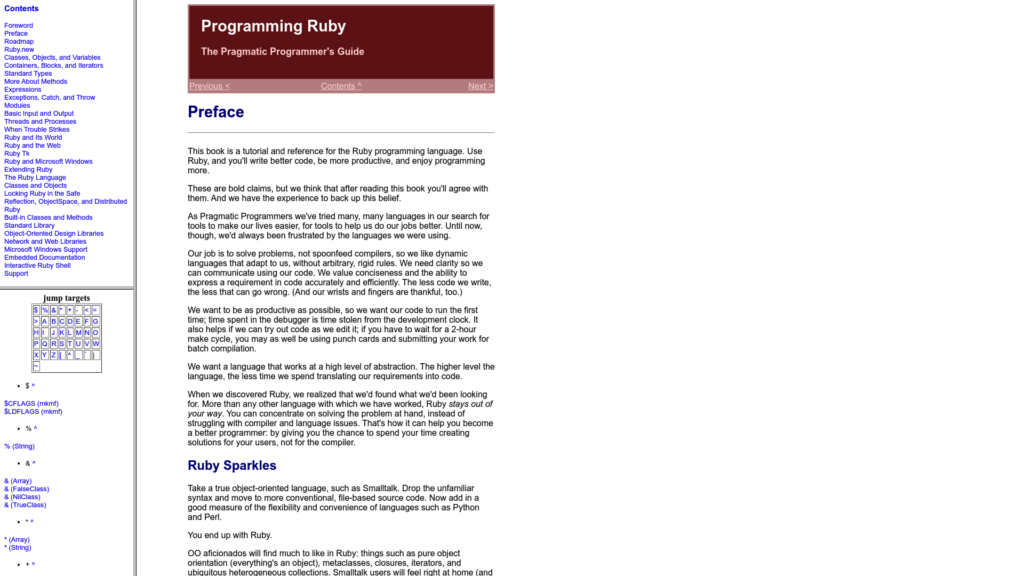 Programming Ruby: The Pragmatic Programmer’s Guide – Free Programming E-books