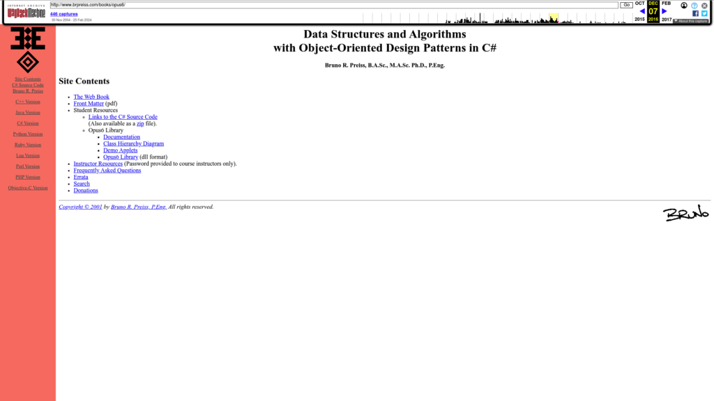 Data Structures and Algorithms with Object-Oriented Design Patterns in C# – Free Programming E-books